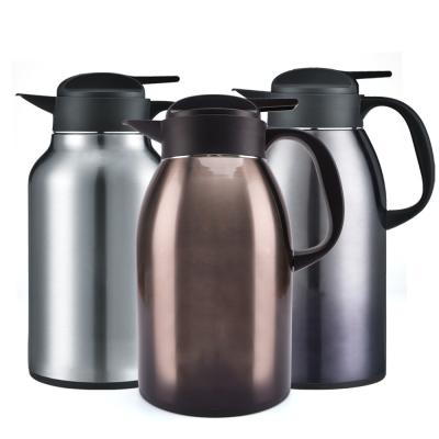 China 32 Oz 2L Steel Vacuum Coffee Pot Stainless Steel Thermal Coffee Carafe for sale