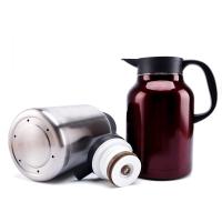 China 60 Oz 2.2 Liter Cafe Camping Coffee Pot Water Double Wall 18/8 Stainless Steel for sale
