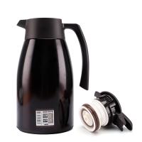 China 1500ml 2000ml Stainless Steel Moka Pot Double Wall Thermal Coffee Tea Pot Insulated for sale