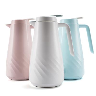 China 1.3L Tea Thermal Carafe Pot For Coffee Plastic Arabic Glass Refill Vacuum Flask for sale
