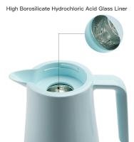 China 1.3L Tea Thermal Carafe Pot For Coffee Plastic Arabic Glass Refill Vacuum Flask for sale