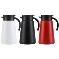 China 700ml 600ml 800ml  1000ml Double Wall 304 Stainless Steel Vacuum Pot Thermos Hot Water Tea Pot for sale