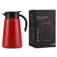 China 700ml 600ml 800ml  1000ml Double Wall 304 Stainless Steel Vacuum Pot Thermos Hot Water Tea Pot for sale