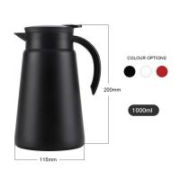 China 700ml 600ml 800ml  1000ml Double Wall 304 Stainless Steel Vacuum Pot Thermos Hot Water Tea Pot for sale