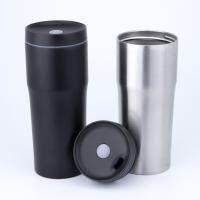 China Best Selling 16 Oz Personalized Black Stainless Steel Vacuum Insulated Drinking Skinny Tumbler Cups for sale