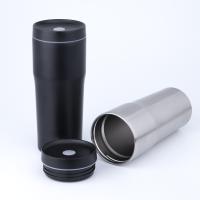 China Best Selling 16 Oz Personalized Black Stainless Steel Vacuum Insulated Drinking Skinny Tumbler Cups for sale