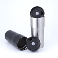 China Best Selling 16 Oz Personalized Black Stainless Steel Vacuum Insulated Drinking Skinny Tumbler Cups for sale