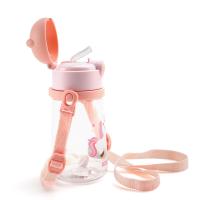 China OKADI New Design BPA Free Trittan Carton Custom Plastic Kids Water Bottle, Non Spill Plastic Water Cups With Straw for sale
