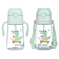 China OKADI New Design BPA Free Trittan Carton Custom Plastic Kids Water Bottle, Non Spill Plastic Water Cups With Straw for sale