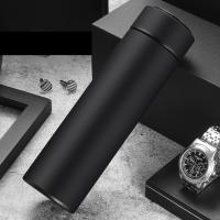 China Hot Sell 24 Hrs Heat Insulated Double Wall Vacuum Flask Bottle Coffee Stainless Steel Water Bottle With Tea & Coffee Filter for sale