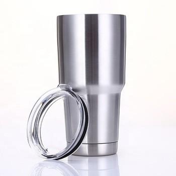 China Wholesale  Blank 30 oz Double Wall Stainless Steel Vacuum Insulated Tumbler Cups With Lid And Straw for sale