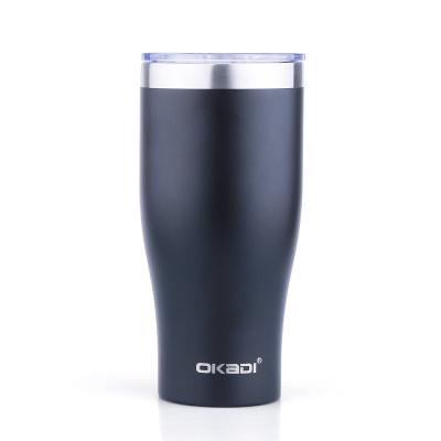 China Popular 900ml Stainless Steel Vacuum Insulated Mug Portable Coffee Cup with Straw for sale