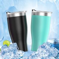 China Popular 900ml Stainless Steel Vacuum Insulated Mug Portable Coffee Cup with Straw for sale