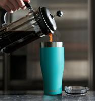 China Popular 900ml Stainless Steel Vacuum Insulated Mug Portable Coffee Cup with Straw for sale