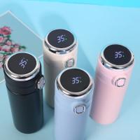 China 2021 Wholesale Custom Stainless Steel Vacuum Temperature Display Thermos Cup Travel Bottle Smart Vacuum Flask 480ml for sale