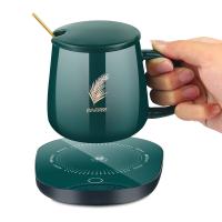 China 2023 Hot Sell Smart Ceramic Sublimation Coffee Cup Mugs, Constant Temperature 55 Degree Usb Electric Coffee Mug Warmer for sale