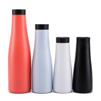 China 20oz Double Wall Stainless Steel Thermos Vacuum Flask Insulated 360 degree Water Outlet Sport Water Bottle for sale