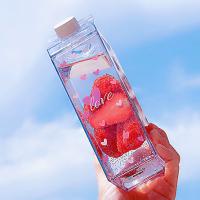 China 500ML Milk Carton Water Bottle Plastic Bottle In Shape Of Milk Storage Bottle for sale