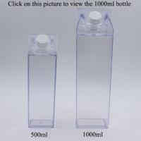 China 500ML Milk Carton Water Bottle Plastic Bottle In Shape Of Milk Storage Bottle for sale