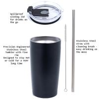 China 600ML Double Wall Vacuum Insulated Travel Drinking Cup Stainless Steel Vacuum Thermal Insulated Travel Mug for sale