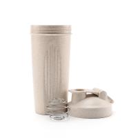 China 600ml Sports Environmental Protection Material Wheat Shaker Bottles Protien Shaker Bottles for sale