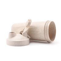 China 600ml Sports Environmental Protection Material Wheat Shaker Bottles Protien Shaker Bottles for sale