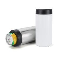China 12oz Stainless Steel Slim Beer Can Cooler Custom Vacuum Insulated Sublimation Can Cooler for sale