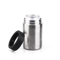 China Insulated Beer Can Cooler 12oz Can Cooler Stainless Steel Beer Bottle Coffee Mug Skinny Tall Can Drink Holder for sale