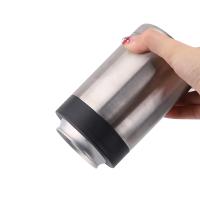 China Insulated Beer Can Cooler 12oz Can Cooler Stainless Steel Beer Bottle Coffee Mug Skinny Tall Can Drink Holder for sale