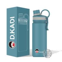 China 650ml 500ml 750ml Plastic Bottles Double Wall Seal Metal Thermos Insulated Vacuum Sport Shaker Drink Gym for sale