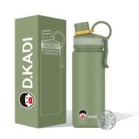 China 650ml 500ml 750ml Plastic Bottles Double Wall Seal Metal Thermos Insulated Vacuum Sport Shaker Drink Gym for sale