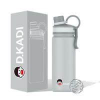 China 650ml 500ml 750ml Plastic Bottles Double Wall Seal Metal Thermos Insulated Vacuum Sport Shaker Drink Gym for sale