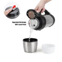 China 1 Gallon Portable Large Double Wall Insulated Stainless Steel Drink Thermal Flask Camping Travel Pot for sale