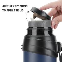 China 1 Gallon Portable Large Double Wall Insulated Stainless Steel Drink Thermal Flask Camping Travel Pot for sale