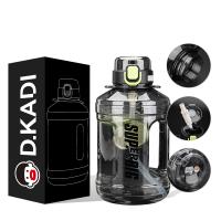 China Straight Wide Mouth Plastic Sports Bottle For Gym Outdoor Activity for sale