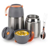 China 430ml/620ml Vacuum Stainless Steel Containers Children School Food Warmer Insulated Thermos Flask Pot Lunch Box Ther for sale
