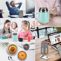 China 430ml/620ml Vacuum Stainless Steel Containers Children School Food Warmer Insulated Thermos Flask Pot Lunch Box Ther for sale