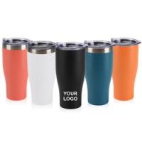 China Stainless Steel Vacuum Tumbler Travel Mugs With Straw for sale