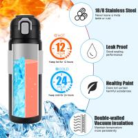 China Leakproof Seal Metal Thermos Insulated Vacuum Sport Running Drink Water Bottle for sale