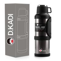 China 4L Large Vacuum Insulated Stainless Steel Fishing Water Bottle Drink Thermal Flask Camping Travel for sale