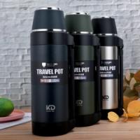 China Double Wall Stainless Steel Straight Vacuum Travel Pot For Outdoor Travel for sale