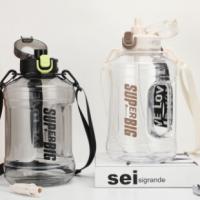 China Straight Wide Mouth Plastic Sports Bottle For Gym Outdoor Activity for sale