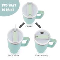 China OEM 40oz Travel Stainless Steel Tumbler Unisex Double Wall Vacuum Insulated Travel Cup Handle for sale
