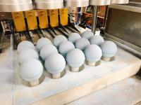 China Durable Two Color Tablet Press Machine Bath Ball Bombs Making Machine Bath Slabs Shower Steamers Press Different Shapes for sale