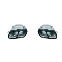 China 304 Stainless Carbon Fiber Exhaust Tip for Benz A Class OEM Yes Custom Logo Accepted for sale