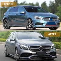 China Get the A45 Front Bumper Grille Upgrade for Mercedes Benz A Class W176 Body Kit 13-18 for sale