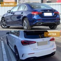 China Upgrade to A35 AMG Hatchback 2019 Mercedes-Benz A-Class W177 Rear Bumper and Tail Throat for sale