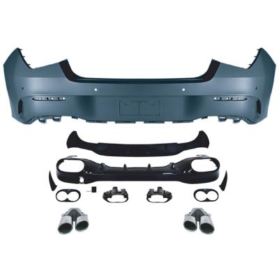 China Mercedes Benz CLA W118 Rear Bumper and Diffuser Lip with Throat Exhaust Other Body Parts for sale