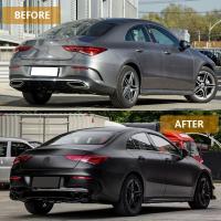 China Mercedes Benz CLA W118 Rear Bumper and Diffuser Lip with Throat Exhaust Other Body Parts for sale