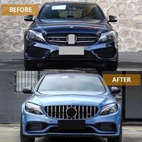 China Mercedes Benz C-Class W205 to C63 AMG with Modern Luxury Front Bumper for sale